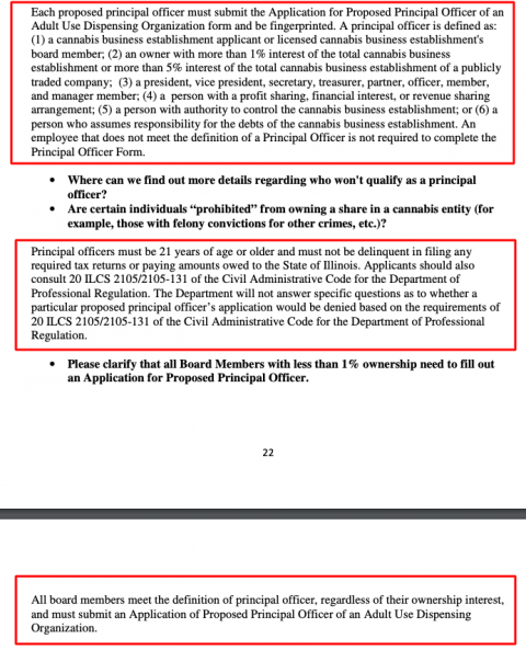 How to Apply for a Principal Officer in the Cannabis Business in Illinois?